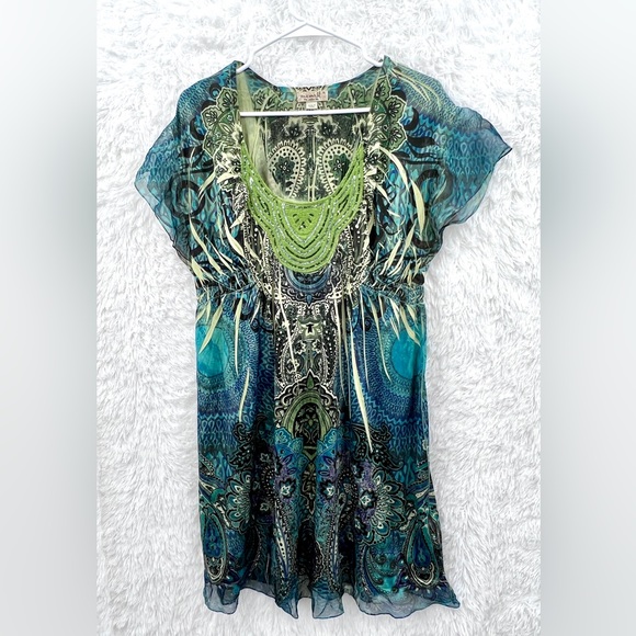 ONE WORLD | Dresses | One World Short Sleeve Dress S | Poshmark